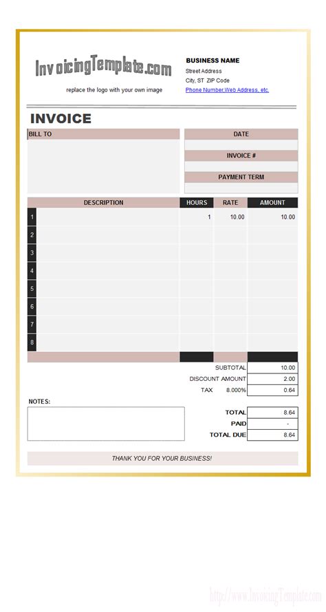 General Labor Invoice Spreadsheet Templates For Busines Labor Receipt Invoice Samples Labour