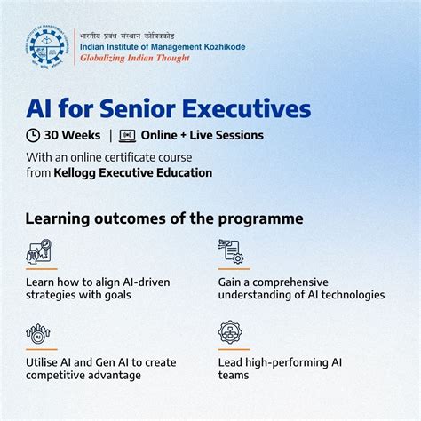 Iim Kozhikodes Ai For Senior Executives On Linkedin Ai For Senior Executives By Iim Kozhikode