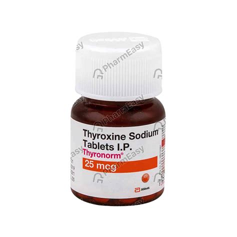 Buy Thyronorm 25mcg Bottle Of 120 Tablets Online At Flat 18 Off