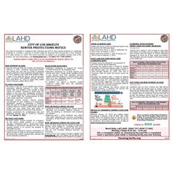 Renter Protection Notice Los Angeles City Apartment Association Of