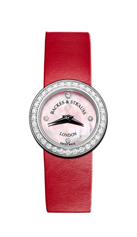 Backes And Strauss Miss Victoria Alice Stainless Steel Diamond Bezel