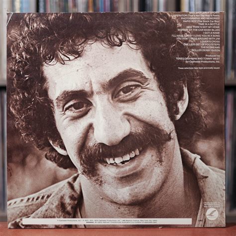 Jim Croce Photographs And Memories His Greatest Hits 1974 Abc Ex Vg