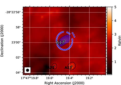 Continuum Emission Toward Sgr B2m At 242 Ghz Around Core A17 Blue