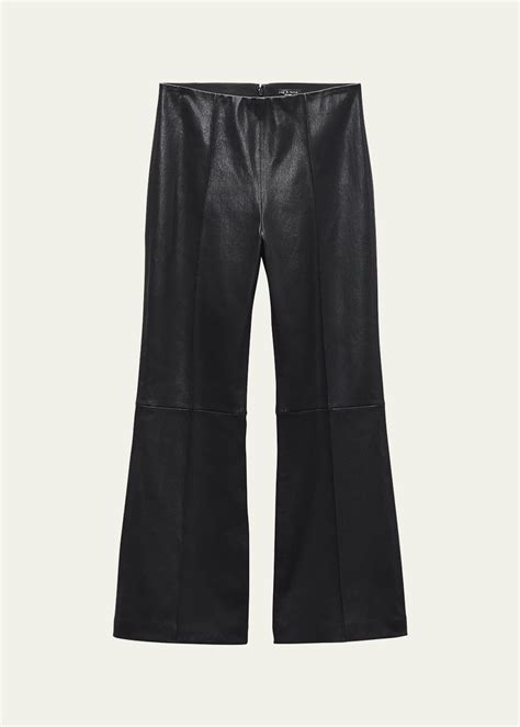 Rag And Bone Irina Kick Flare Leather Pants Bergdorf Goodman