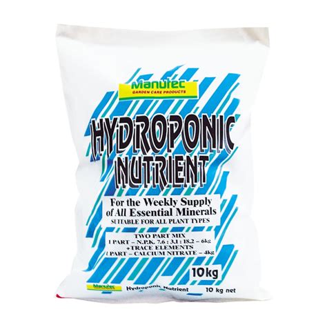 Hydroponic Nutrient 10kg 2 Part Manutec Fertiliser