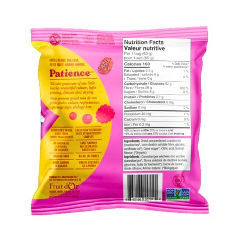 Patience Fruit And Co Organic Sour Cran Candy Raspberry At Naturamarket