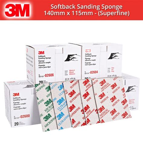 3M Softback Sanding Sponge 115MM (W) x 140MM (L) - Superfine