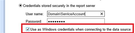 Explaining Ssrs Datasource Options Use As Windows