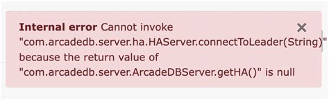 Replication Error · Issue 779 · Arcadedataarcadedb · Github