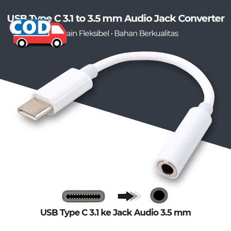 Adapter Jack USB Type C Cara Mudah Ubah Port USB Type C Ke Port Audio Jack 3 5mm Lazada Indonesia