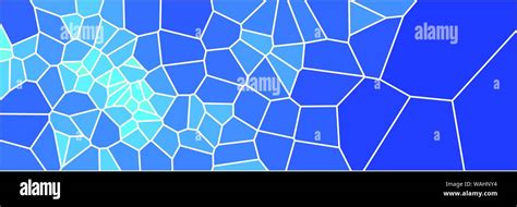 Stained Glass Colorful Voronoi Polygonal Algorithm Background Vector