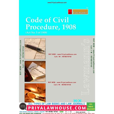 Code Of Civil Procedure 1908 Bare Act 1st Edn 2022 Lawmann At