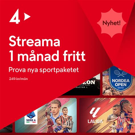 Tv4 Play Sport Nyhet För Sportälskare Nu Får Du En Månad Helt Gratis