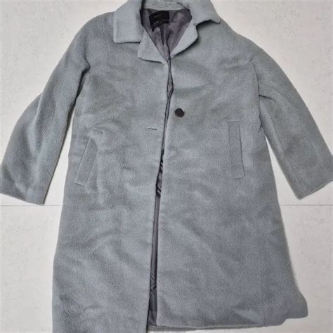 The Iz Zara Lama Wool Coat Mint Gray On Bunjang Global Site
