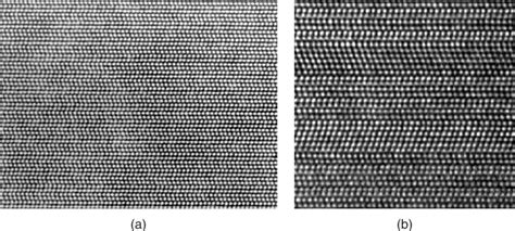 Hrtem Micrograph Of A A Perfect Region Of 4h Sic Crystal And B