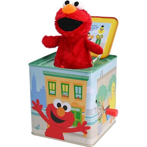 Sesame Street Elmo Jack In The Box Jasnor Tates Toys Australia The Best Toys At Great Prices