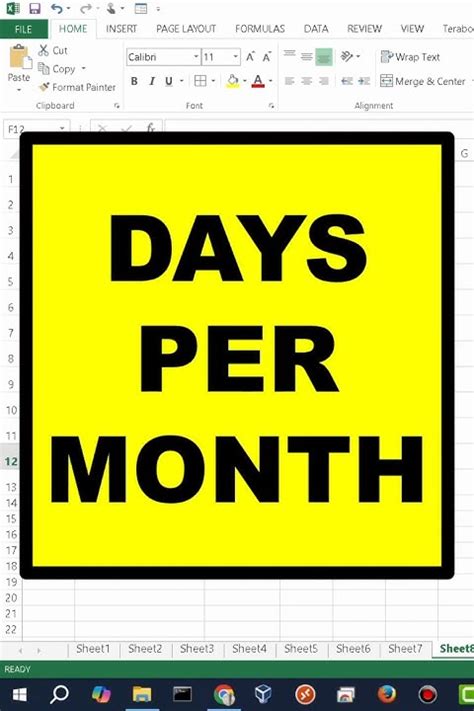 find number of days in a month in excel computertricks excel