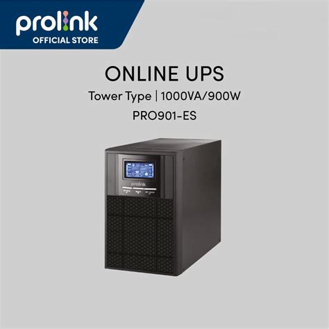Prolink Pro901es 1000va 900w Pure Sine Wave Online Ups