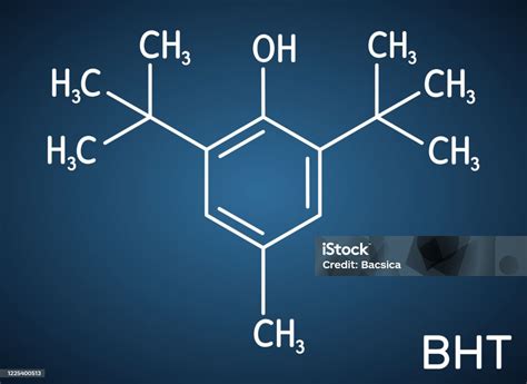 Butylated Hydroxytoluene Bht Dibutylhydroxytoluene Molecule It Is