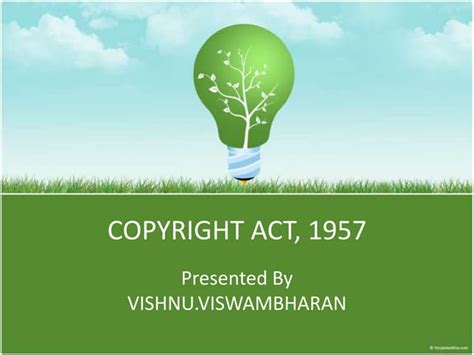 Copyright Act 1957 Pptx