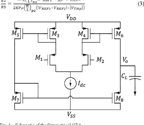 Figure 1 From Design And Simulation Of An Ota For Ecg Signals With High Psrr And Cmrr Semantic