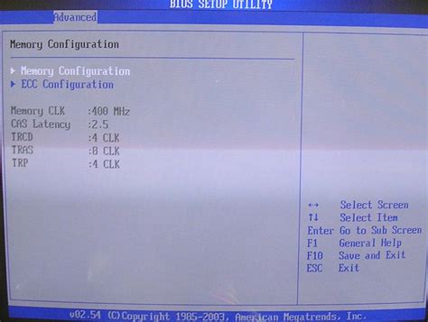 Galerie Bios Memory Configuration Svět Hardware
