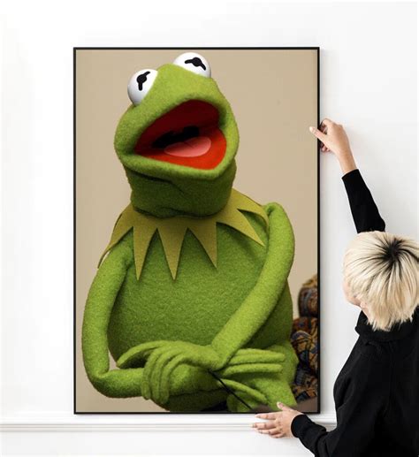 Kermit The Frog Fictional Character Poster High Quality Print Photo