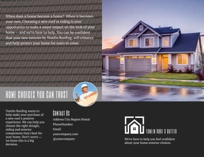 Roofing Brochure Templates Mycreativeshop