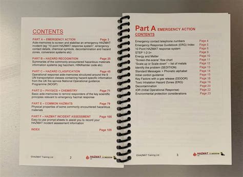 Hazmat Field Guide Hazmat Training Ltd