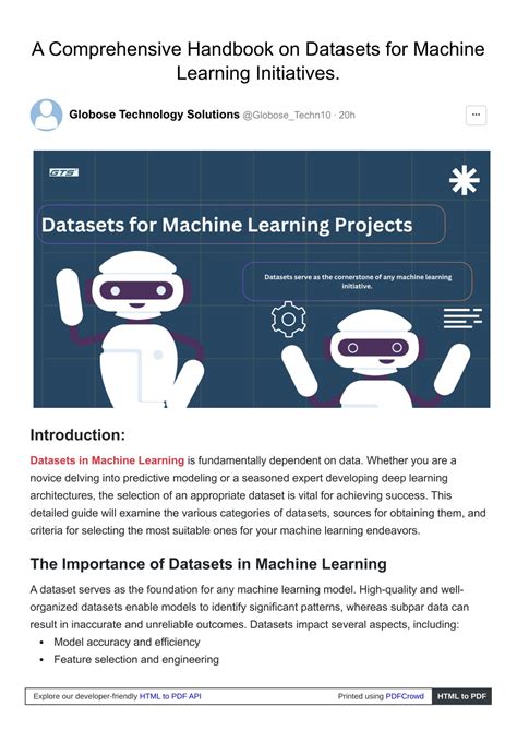 Ppt A Comprehensive Handbook On Datasets For Machine Learning Initiatives Powerpoint