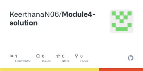 github keerthanan06 module4 solution