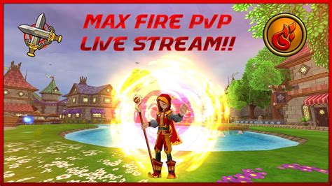 Wizard101 Fire Pvp With Some Quest Helping Livestream Youtube