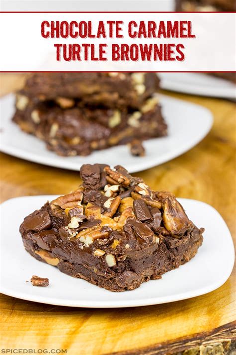 Chocolate Caramel Turtle Brownies