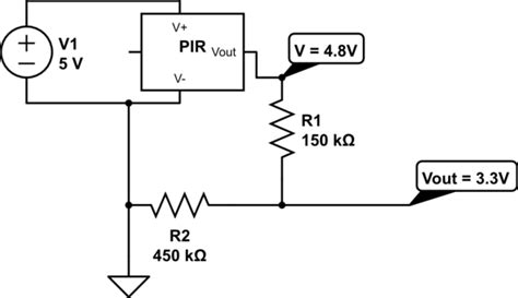 Microcontroller Safe PIR GPIO Input Electrical Engineering Stack Exchange