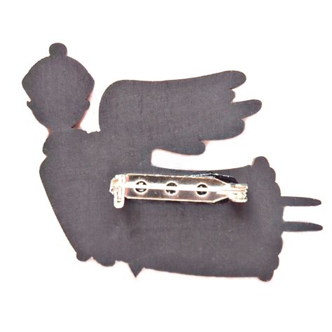 Brosa Ingeras Din Lemn Gravat Si Pictat Manual Dimensiune 6 Cm Emag Ro