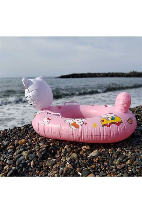 Bebek Çocuk Şişme Deniz Simidi Oturaklı Can Simidi Havuz Botu Spiderman Hello Kitty Kity