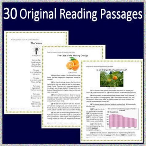 2nd 3rd 4th 5th Grade Nwea Map Reading Tests Practice Testing Printable
