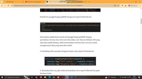 Cara Mengaplikasikan Function Getjson Dengan Library Dari Es Module