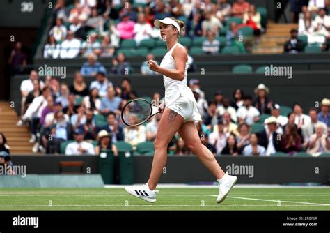 Elina Svitolina Reacts During Her Match Against Victoria Azarenka Not