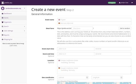 Event Pretix Documentation