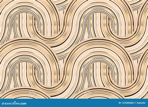 Art Deco Inspired Round Curve Geometric Pattern Stock Vector Illustration Of Geometrical