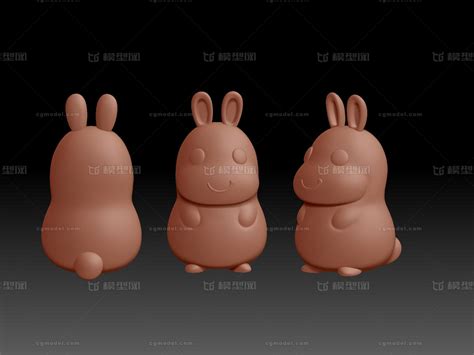十二生肖 兔模型 哺乳模型库 Zbrushztlzbp模型下载 Cg模型网