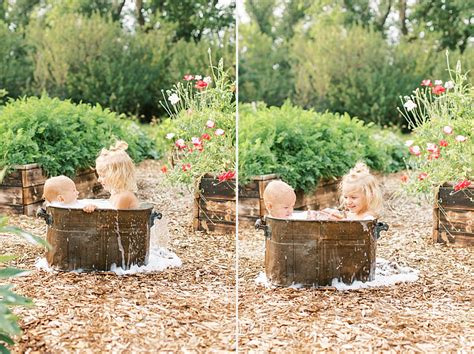 Tin Tub Bubble Bath Cousins And Siblings Jenelle Quigley Photography