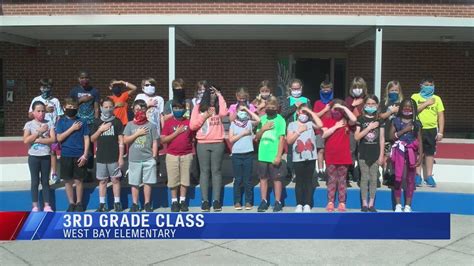 The Daily Pledge West Bay Elementary School 3rd Grade Class Youtube