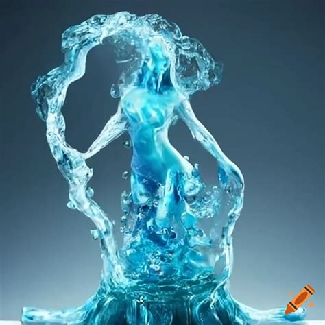 Artistic Depiction Of A Female Water Elemental On Craiyon