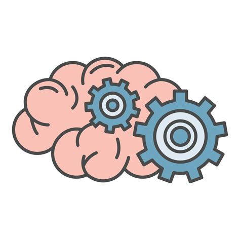 Brain Thinking Icon Color Outline Vector 15677823 Vector Art At Vecteezy