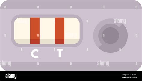 Rapid Antigen Test Cassette Showing A Positive Result With Two Red Lines Indicating The Presence