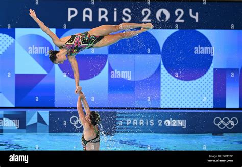 Paris France August 7 2024 Olympic Games Synchronized Swimming