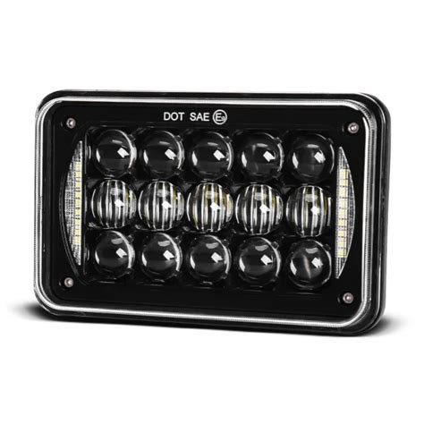 4x6 Inch Dot Approved Led Headlights 60w High Low Sealed Beam For Semi