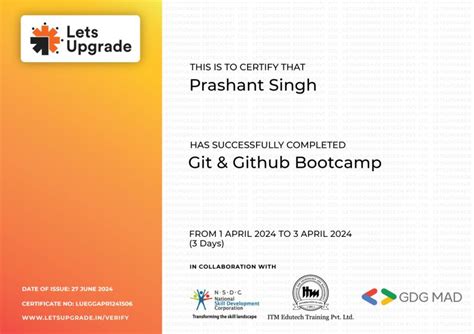 Git Github Letsupgrade Bootcamp Softwaredevelopment Prashant Kr